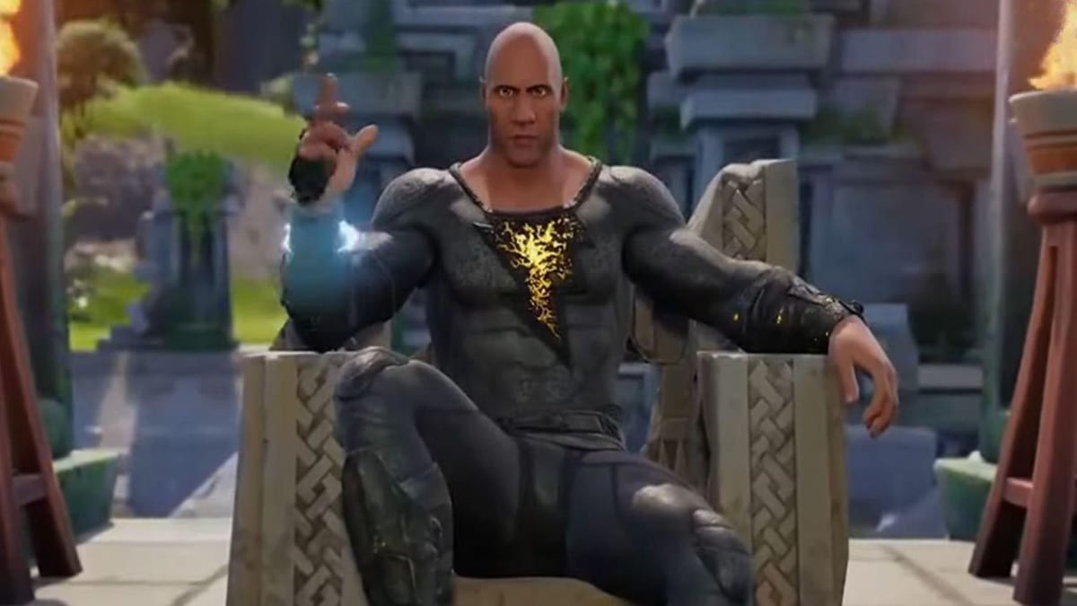 Black Adam rocks Fortnite with new skin