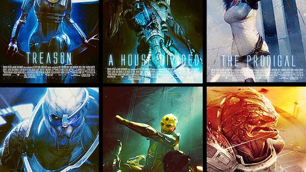 Stunning Mass Effect posters showcase iconic characters
