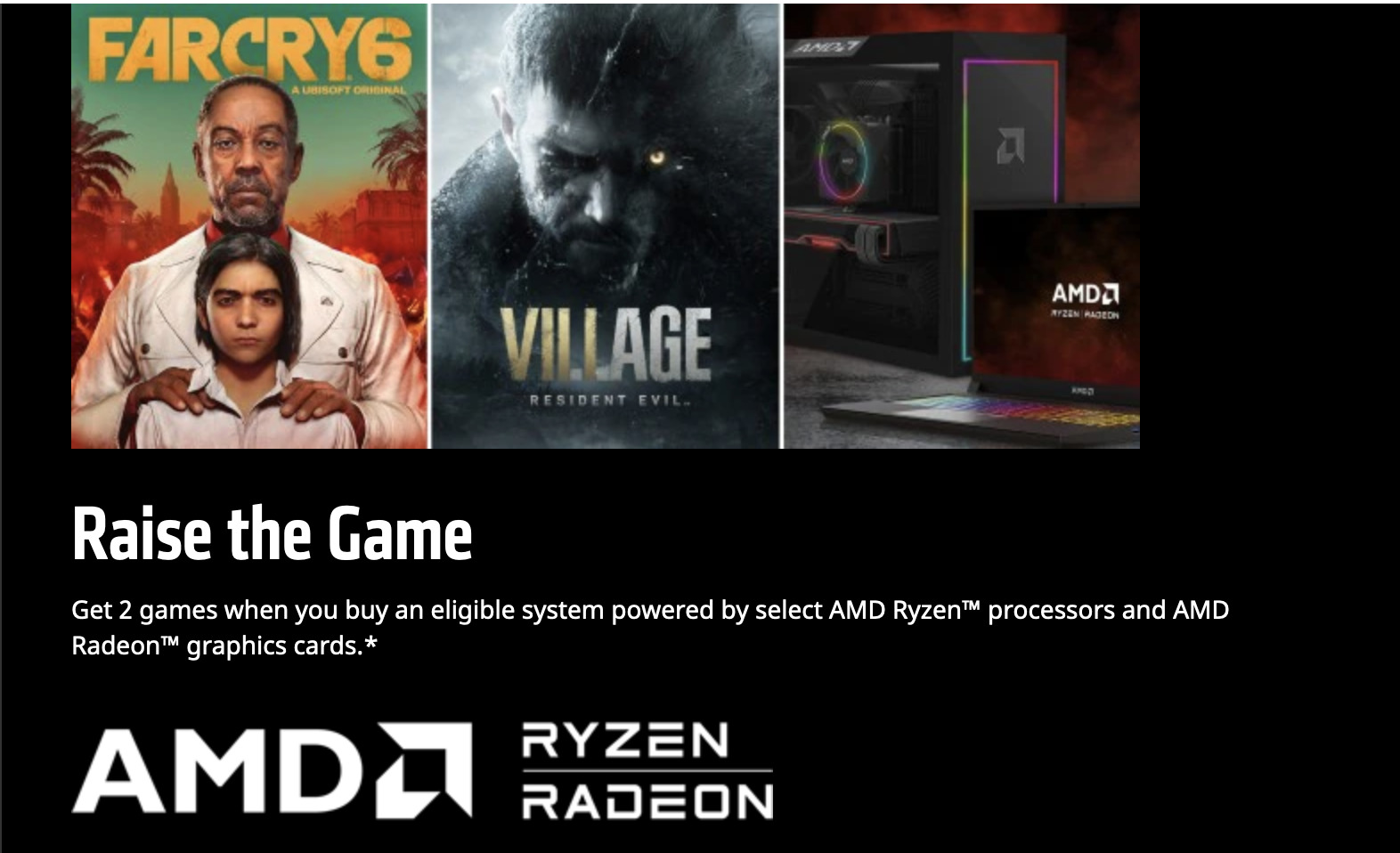 New AMD Raise the Game System Bundle Announced
