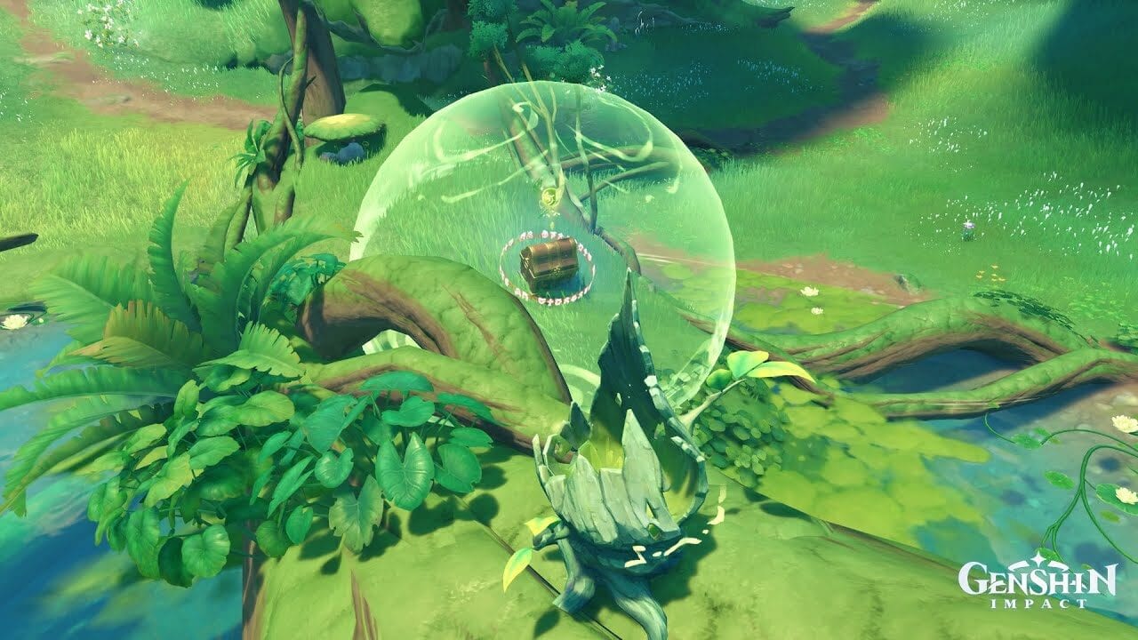 Genshin Impact Guide: How to Solve the Yasna Monument Chest Barrier Puzzle