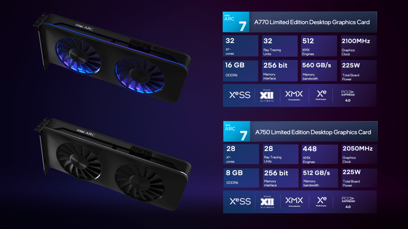 Intel unveils Arc A770 GPU, launching Oct. 12th.