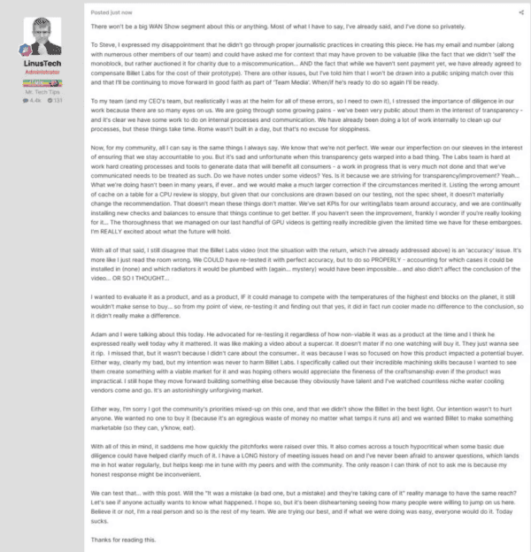 Linus Tech Tips Halts Video Production Amidst Controversies