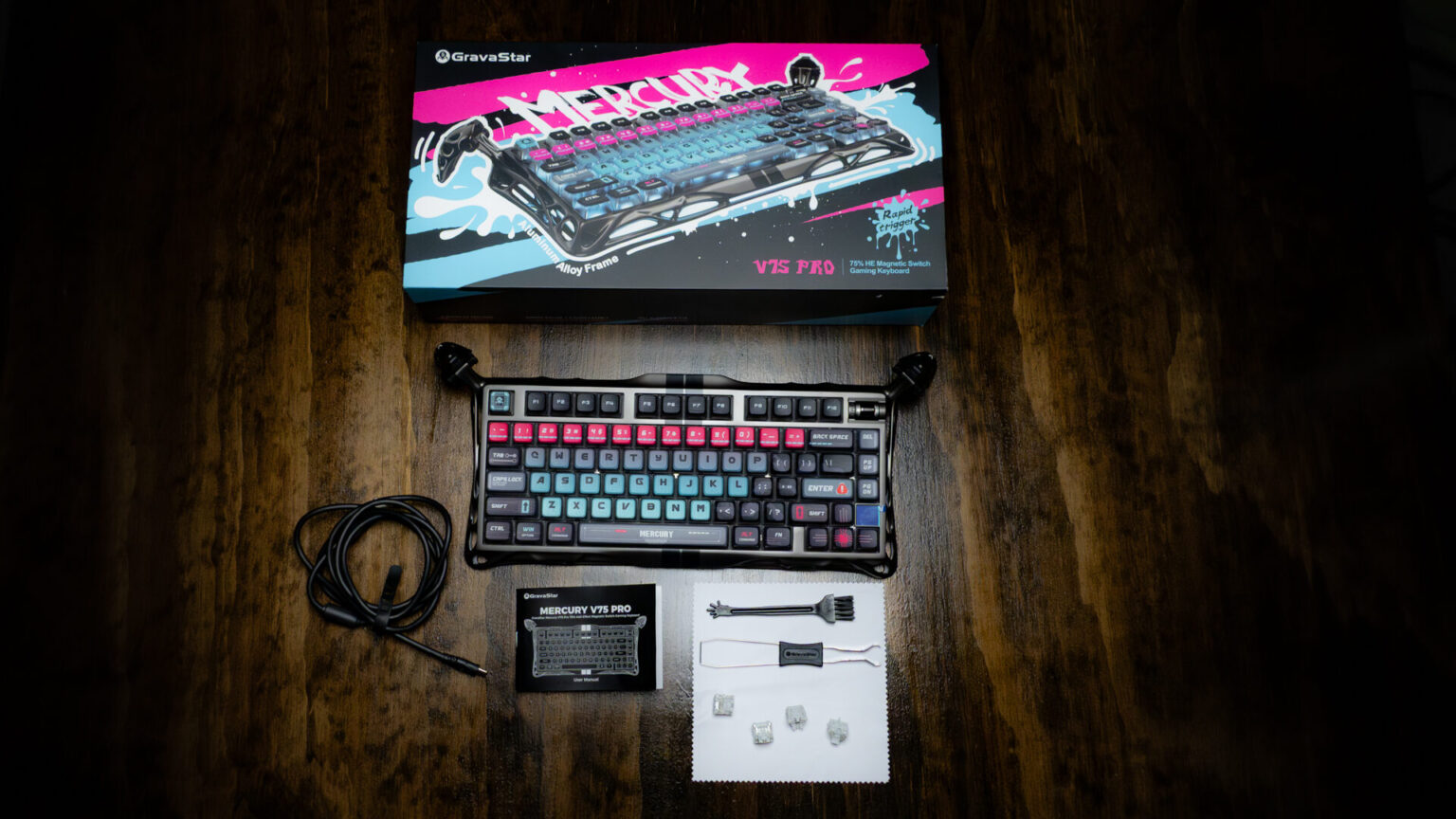 Gravistar Mercury V75 Pro Cyberpunk Keyboard Review - CGMagazine