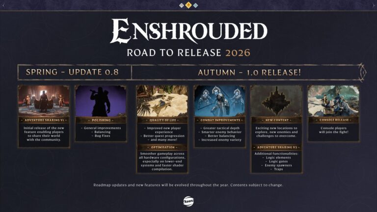 Enshrouded Reveals 1.0 Release Window & New Roadmap