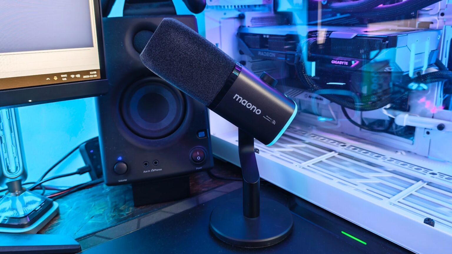 Maono PD100W Wireless Dynamic Microphone Review - CGMagazine