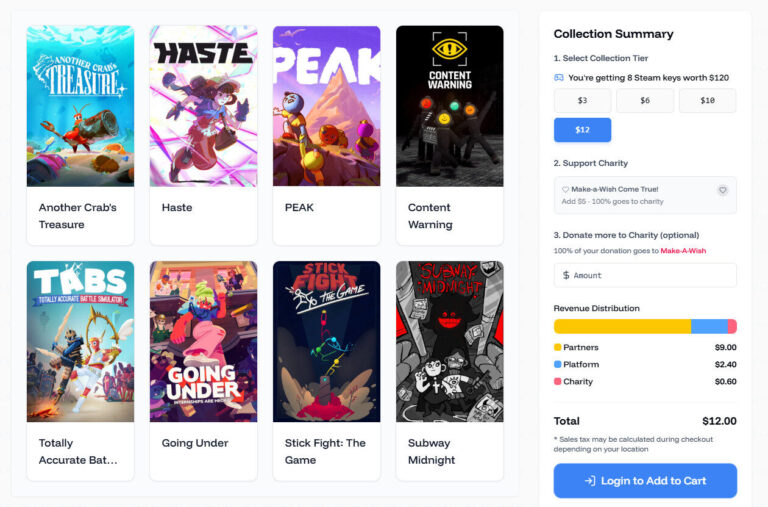 PEAK Team Supports Make-A-Wish With A Limited-Time Game Collection